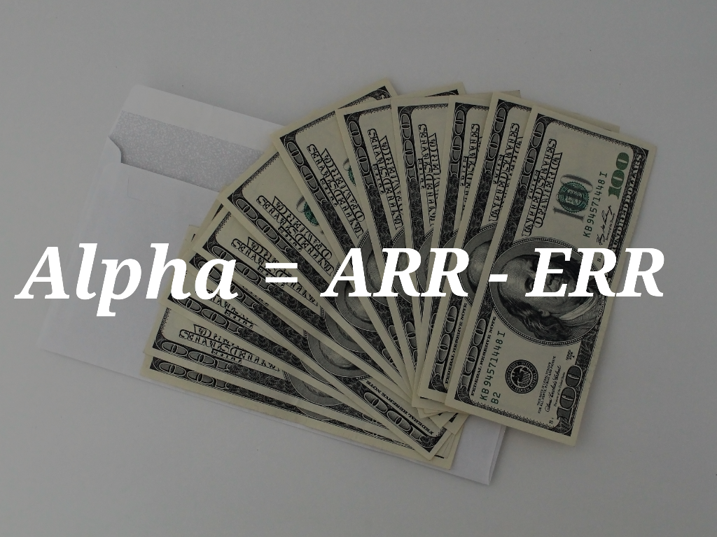 How to calculate alpha in finance?